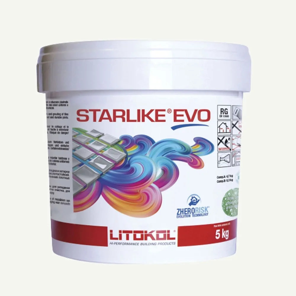 Starlike Voegmiddel 2 Componenten Epoxy 2,5 KG Evo 102 Bianco ghiaccio